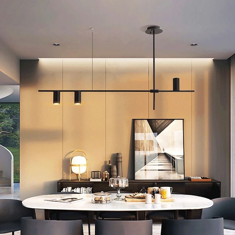 Nordic Modern Long Strip Chandelier - Stylish Lighting