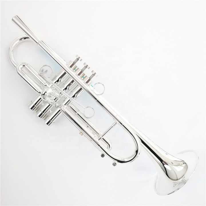 Silver Plated Professional Reversed Leadpipe Trumpet