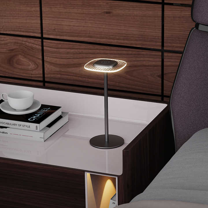 NEW Design Cordless Led Table Lamp Modern Wireless Rechargeable Touch ...