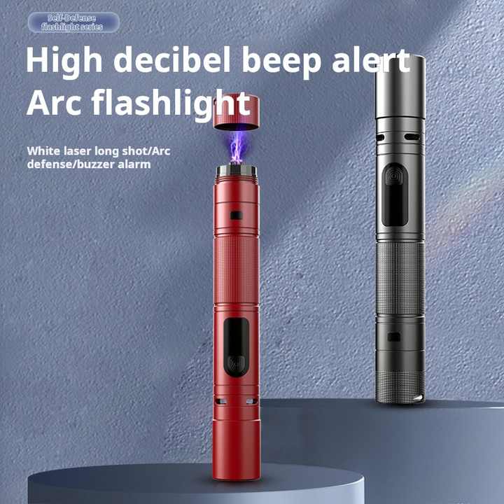 XINSITE Double Arc LED Flashlight - High Brightness & USB Charging