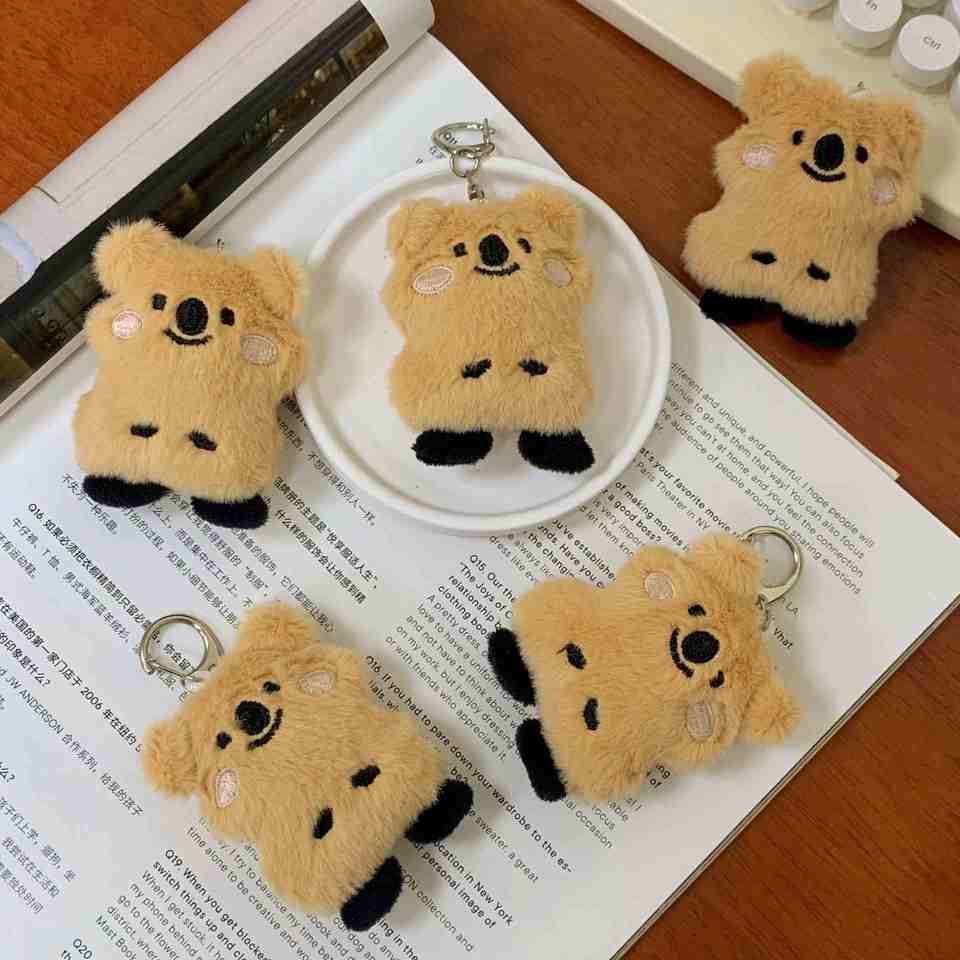 7CM Plush Koala Kangaroo Keychain Toy Stuffed Animal Koala Doll ...