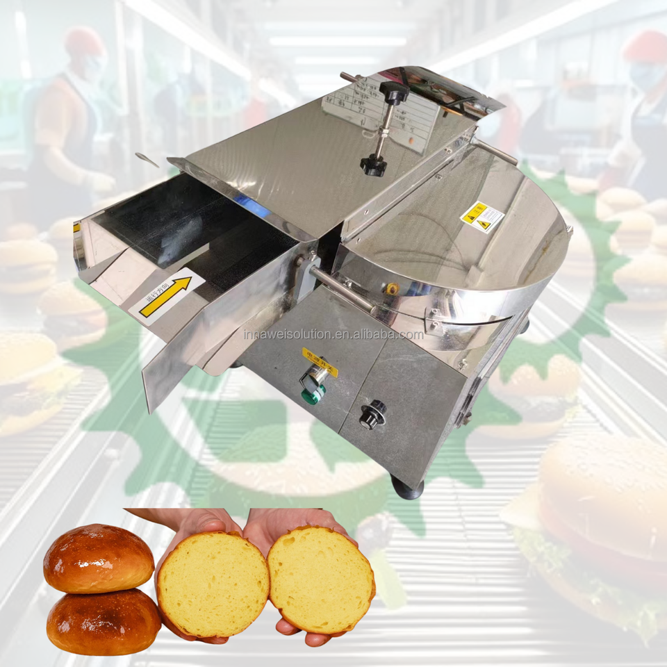 Soft Bread Bun Slicing Machine Bao Bun Cutter Bun Slicer Asian Bun ...