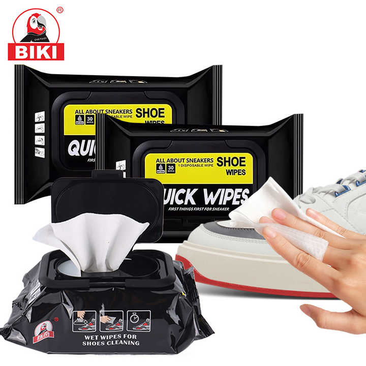 BIKI Factory Price Disposable Shoe Cleaner Wipes - Quick & Portable