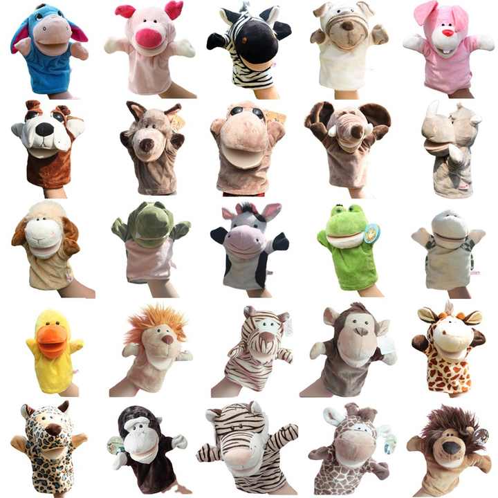 Wholesale Cheap Kids Animal Finger Puppet Soft Plush Toys