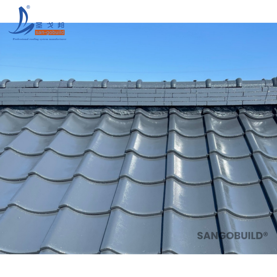 Classic Japanese Kawara Metal Roofing Tiles - Durable Copper Aluminum ...