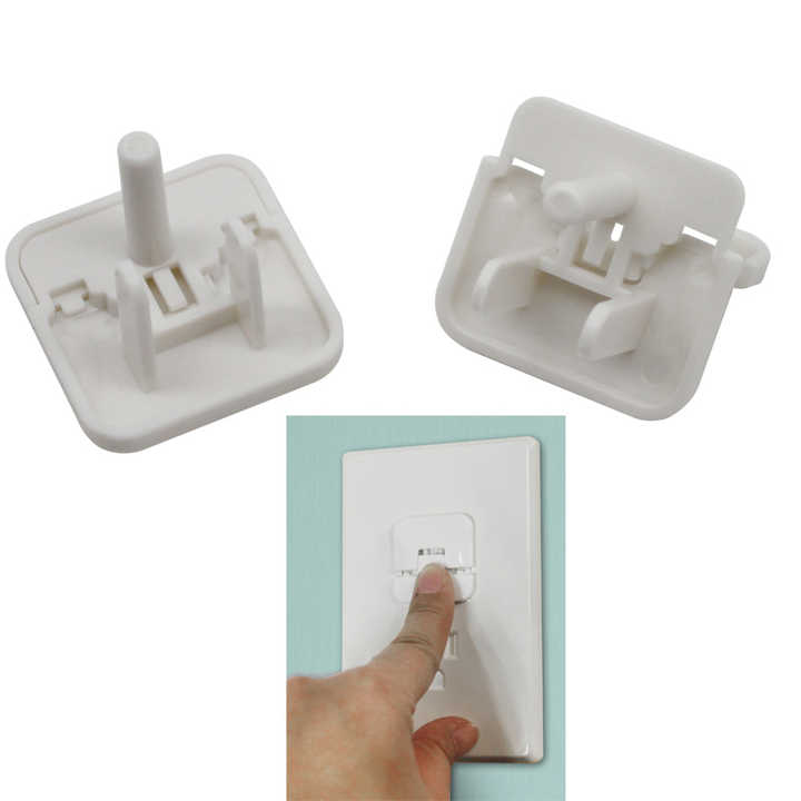 Probebi 3 Pin Plug Outlet Cover Baby Safety Electric Socket Protector ...