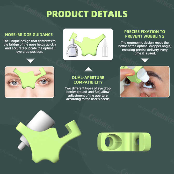 Silicone Eye Drop Holder Suitable for Both Eyes Applicable to Most Eye ...