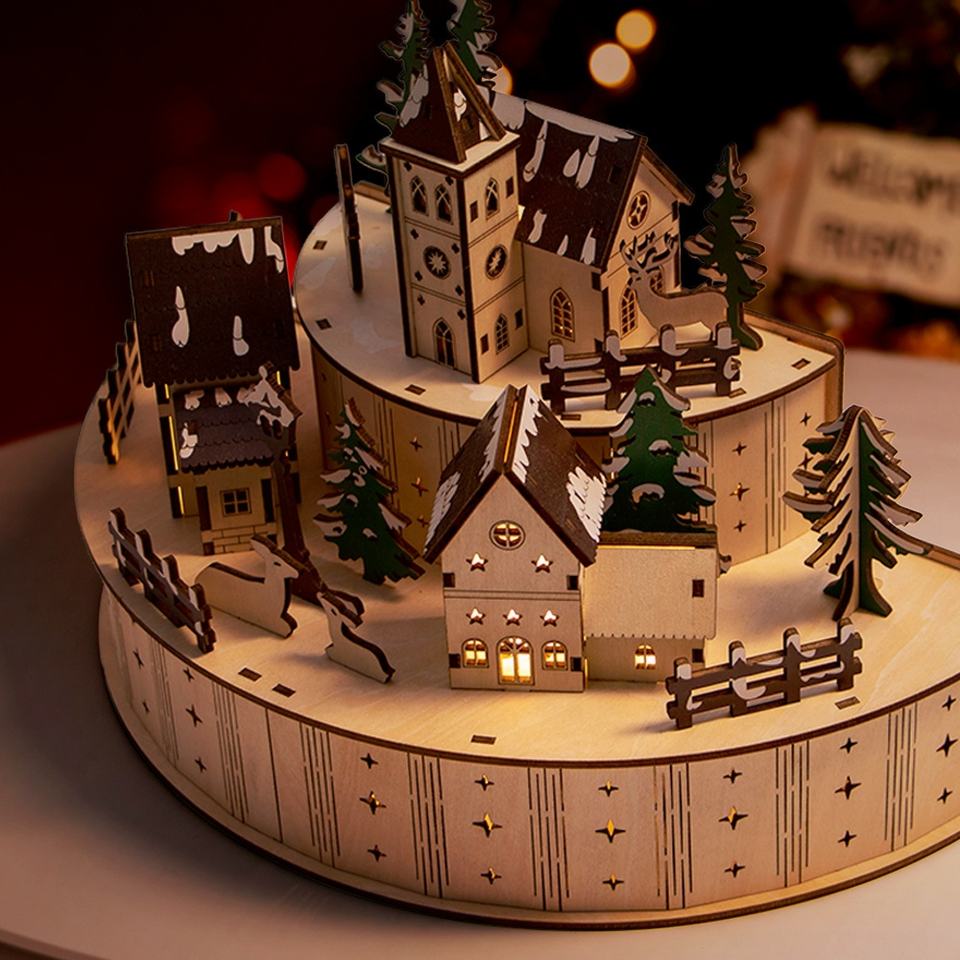 Glowing Christmas Village House - High Quality Decorations