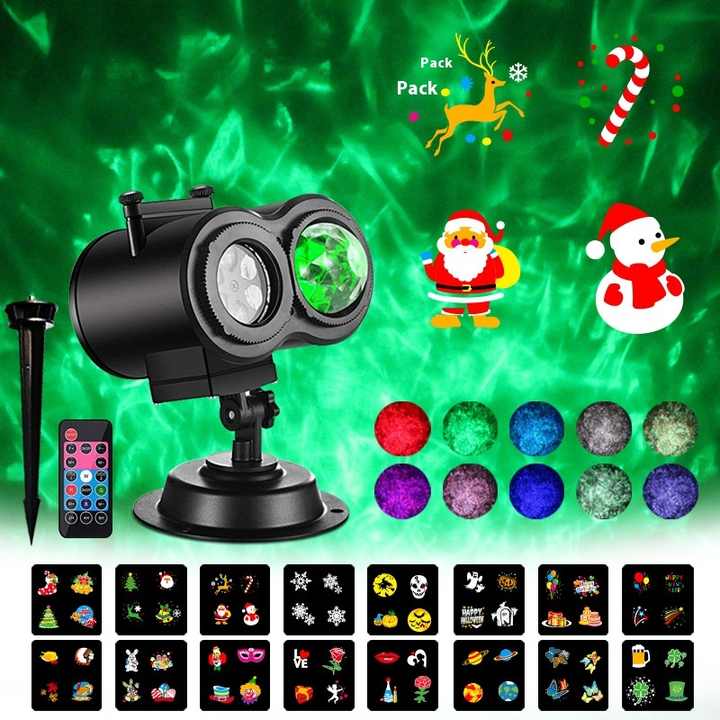 16 Patterns Sky Laser Projector Outdoor Christmas Projection for ...