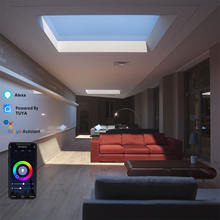 RYOPT led indoor artificial sunlight skylight ceiling panel roof window ...