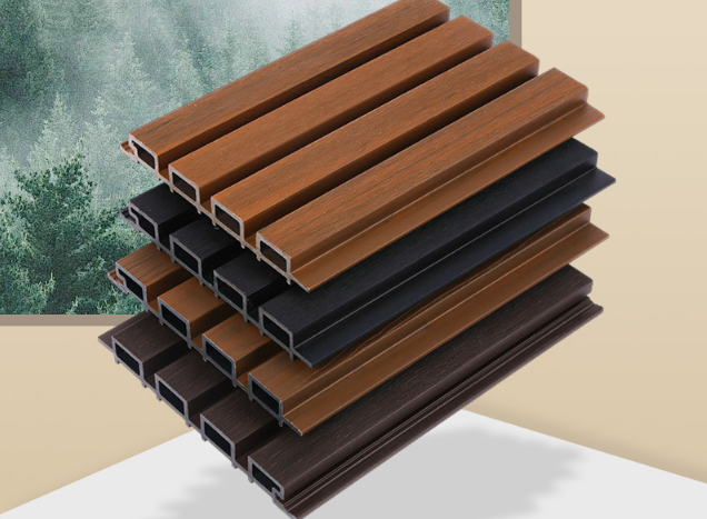 Vertical Slatted WPC Wall Panel for Outdoor Cladding Modern Groove ...