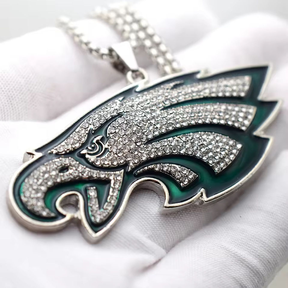 2025 Philadelphia Eagles Championship Wings Pop-up Pendant Zinc Alloy ...