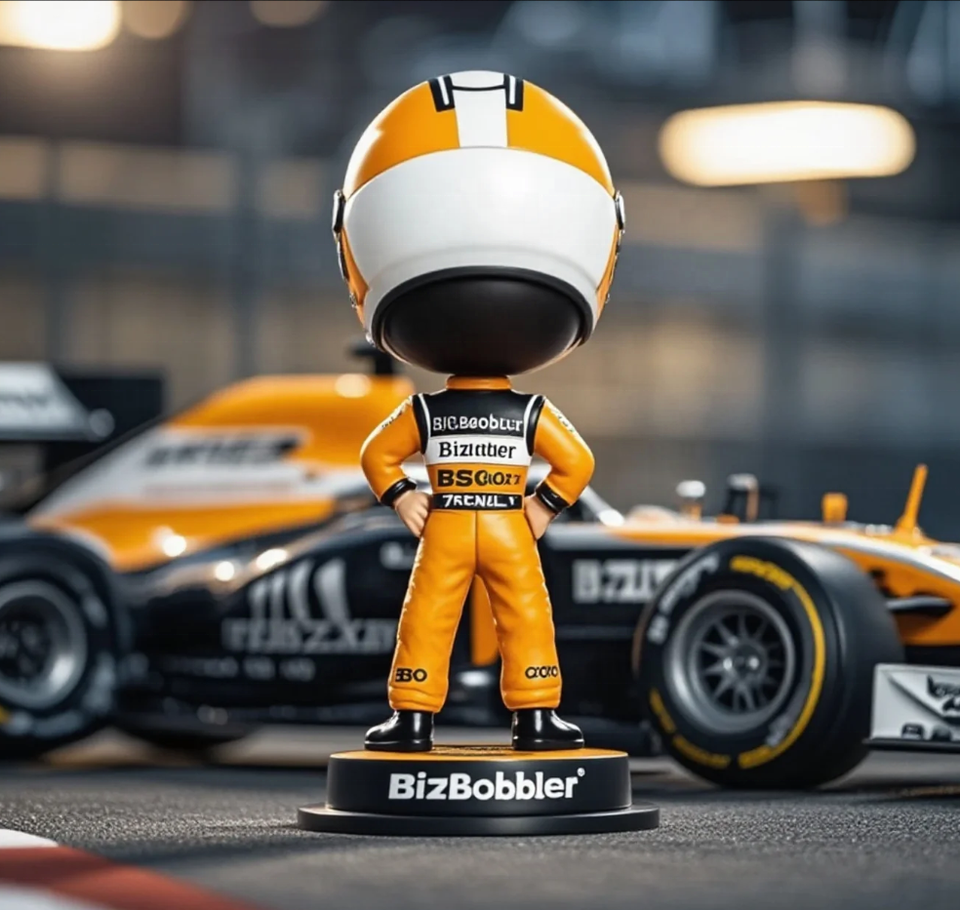 Bizbobbler Handmade Customizable Racing Driver Bobblehead-HandPainted ...