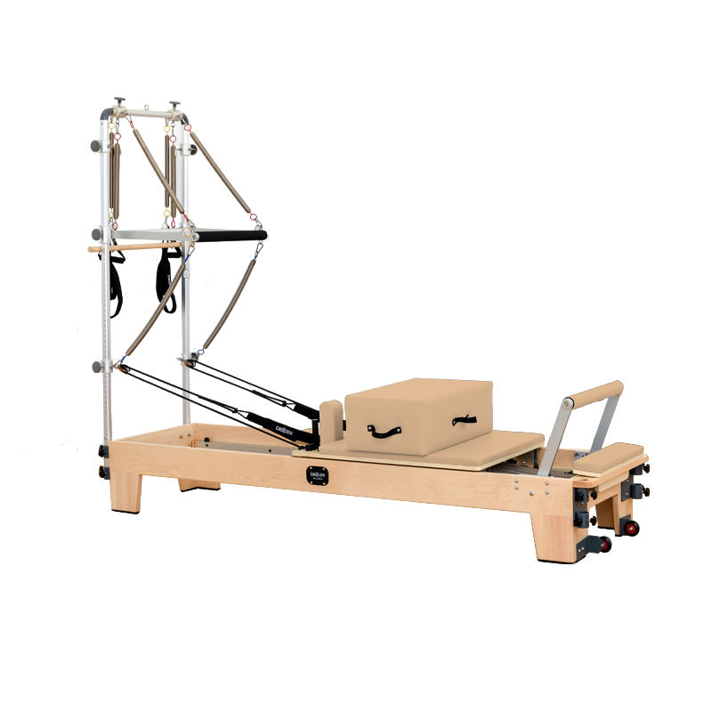 Newme Clinical Studio Pilates Reformer with Tower Maple Wood Durable ...