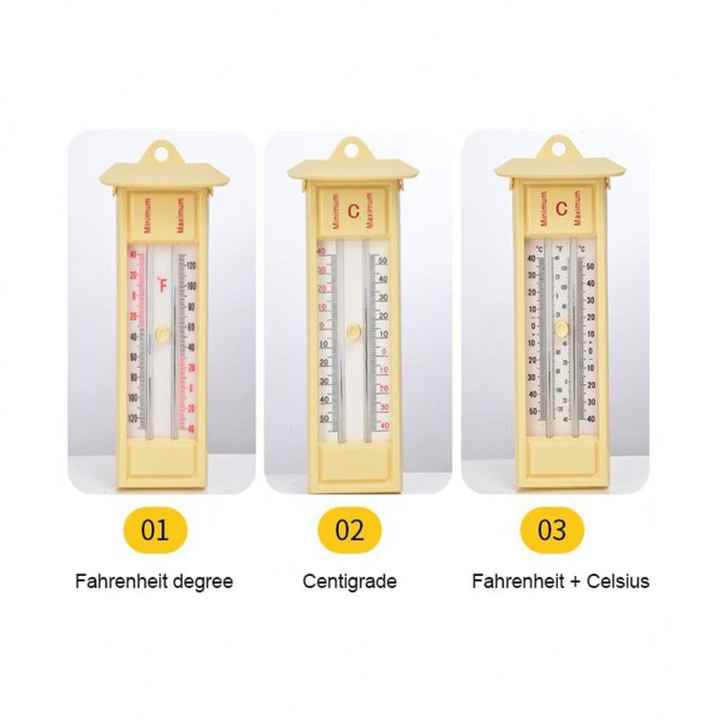 Plastic Garden Thermometer Indoor Wall Mounted Thermometer Min-max ...