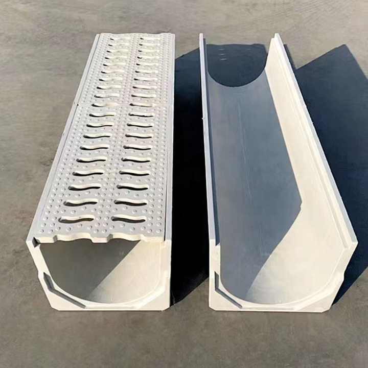 U Type Fiberglass SMC Trench Drain - Durable & Efficient