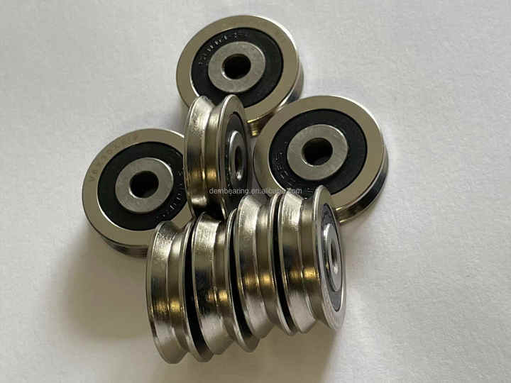Wire Guides Straightening W V U Groove Track Roller Bearings V6*30*8/9 ...