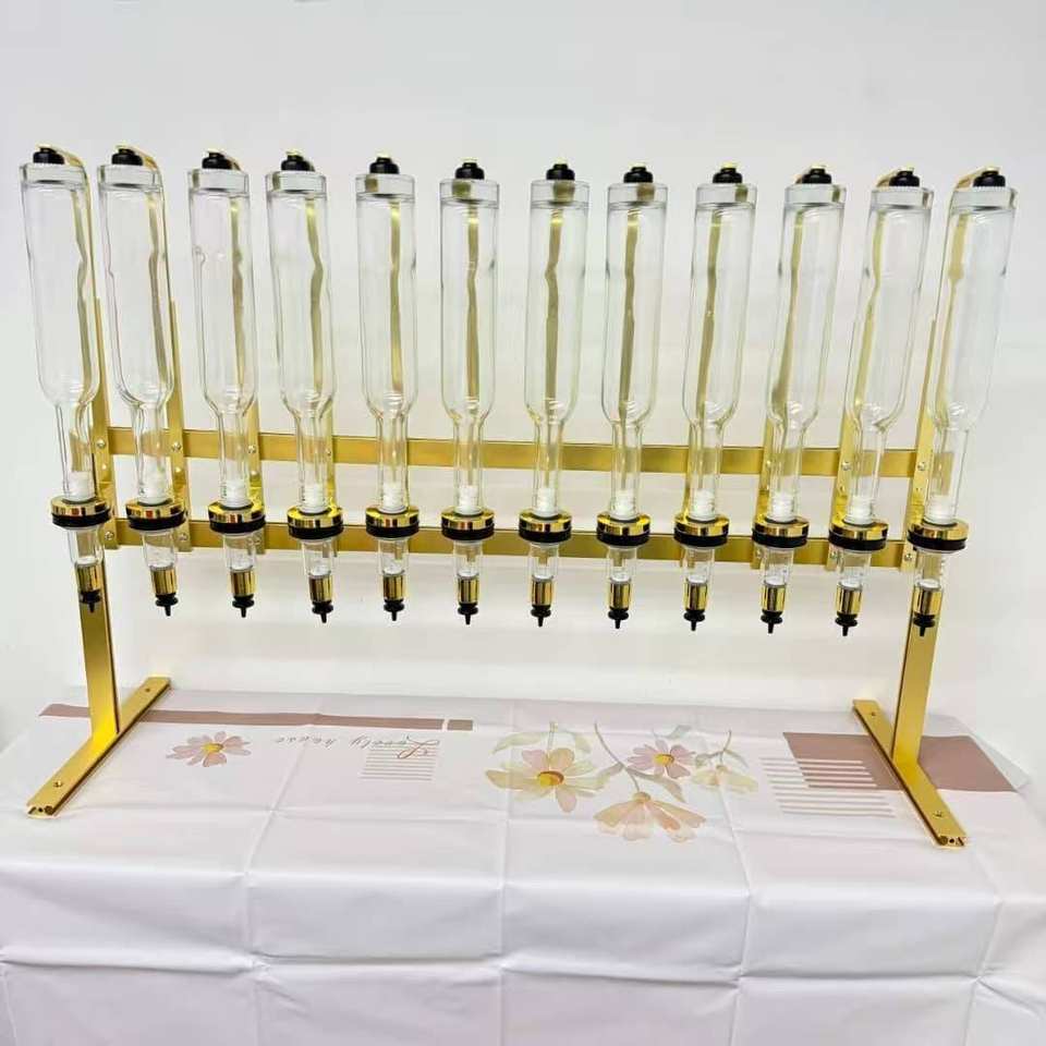 12pcs 500ml Gold Bulk Perfume Bar Dispenser Display Stable Bar Stand ...