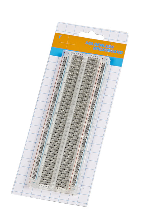 830 Points General Purpose Clear Plastic Solderless Breadboard ...