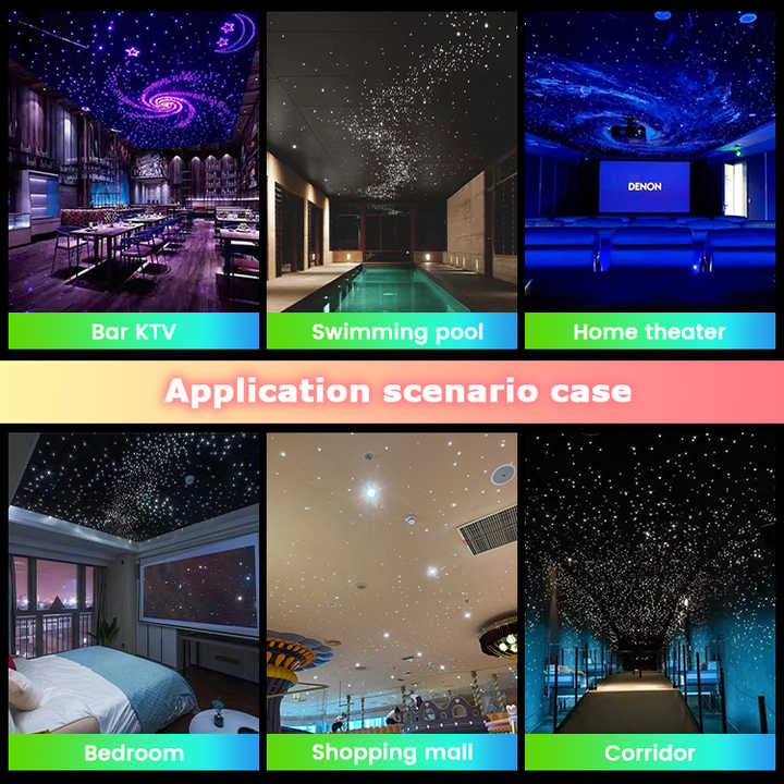 Hotel Lobby Interior Fiber Optic Lighting - Starry Star