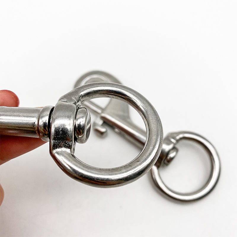 Stainless Steel 316 87mm Round Head Dog Chain Pet Traction Rope Hook ...