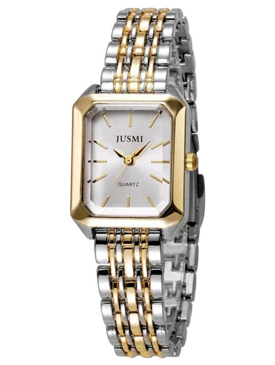 Jusmi-02 Square Tone Color Lady Watch Vintage Style Women Quartz Watch ...