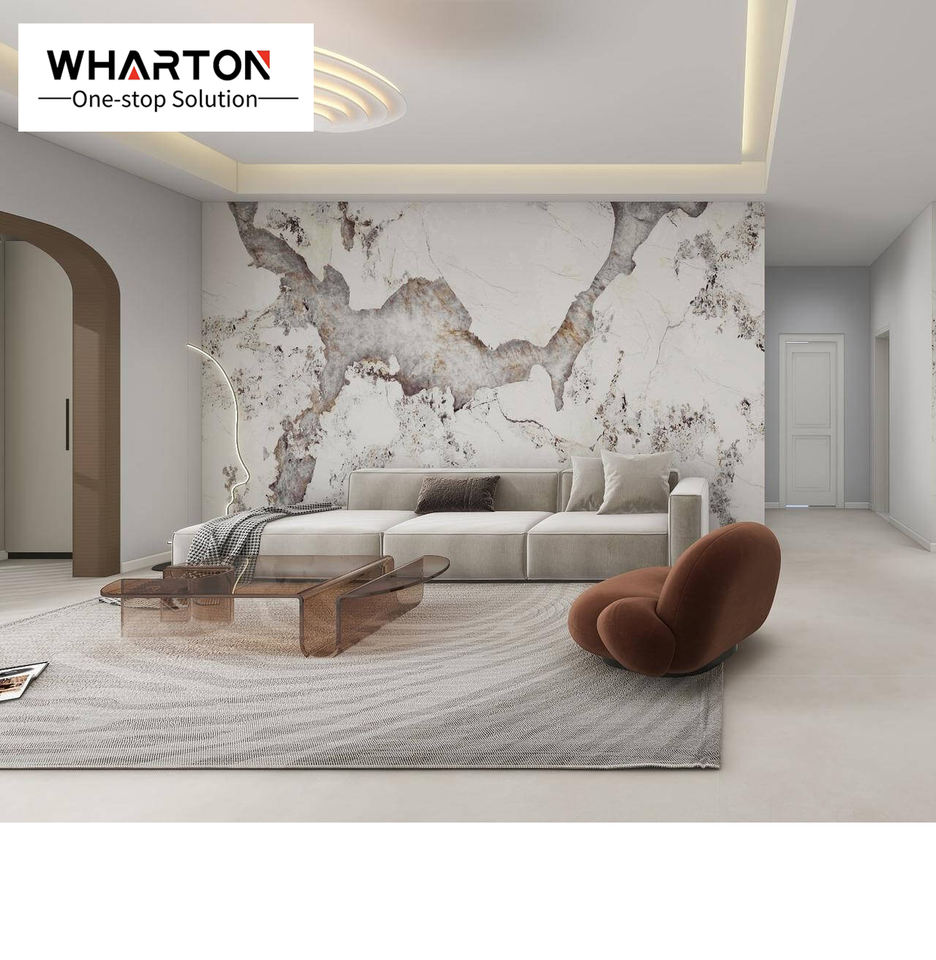 Wharton Luxury Large Format Indoor Villa Hotel Lobby Feature Porcelain ...