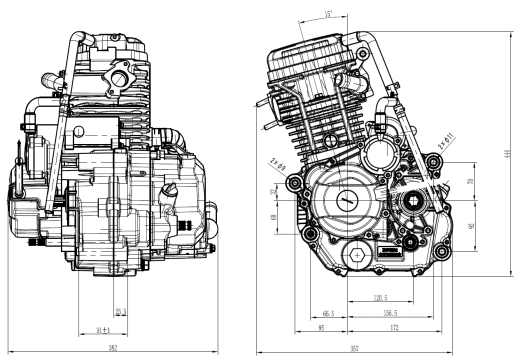 Zongshen 300CC Engine - Powerful, Water Cooled Performance