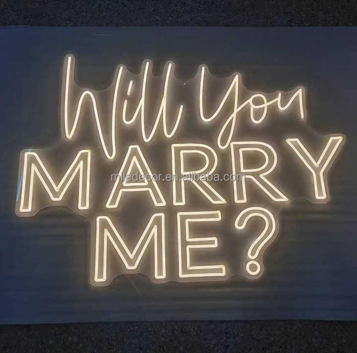 Custom LED Light up Neon Sign - 'will You Marry Me?'
