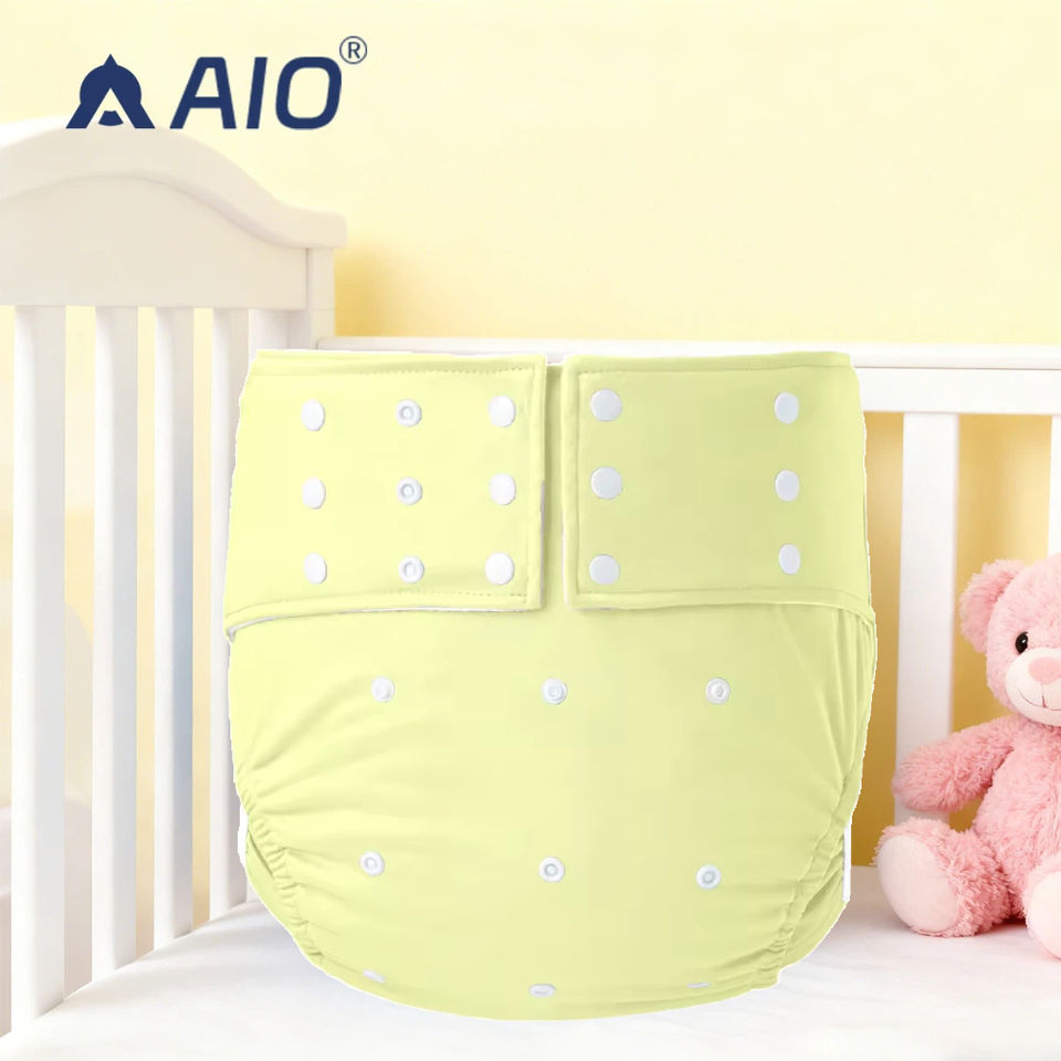Unisex Reusable Adult Cotton Cloth Diapers Washable Leak 3D Guard ...