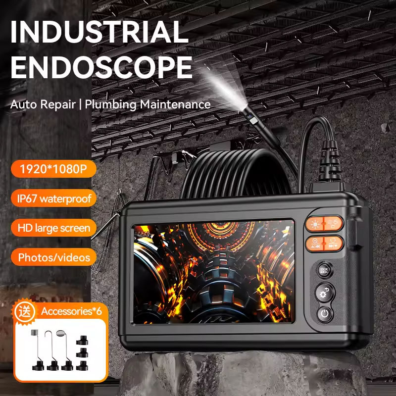 6mm 1m High Resolution Analog Borescope Camera Portable 4-Way ...