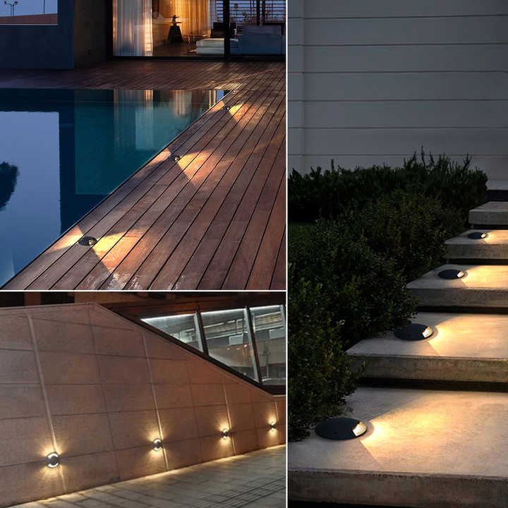 Joyfulpartner IP67 Stainless Steel 6W Outdoor Side View Underground LED ...