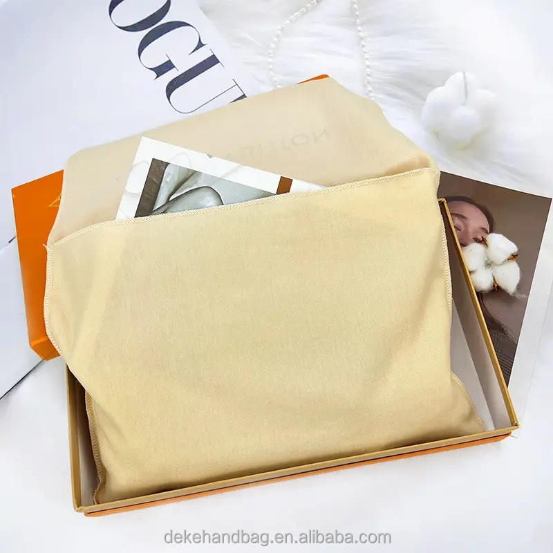 Custom Size Luxury Gift Packaging Brushed Cotton Fabric Envelope Dust ...