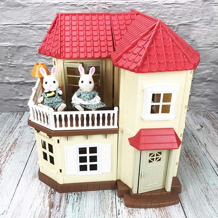 Forest Family Big Villa House Set - Role Play Toy for Kids