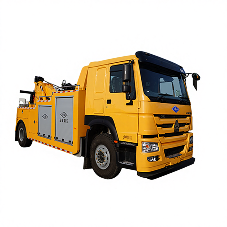 New 2026 HOWO 20ton Diesel Heavy-Duty Recovery Trailer Crane Equipped ...
