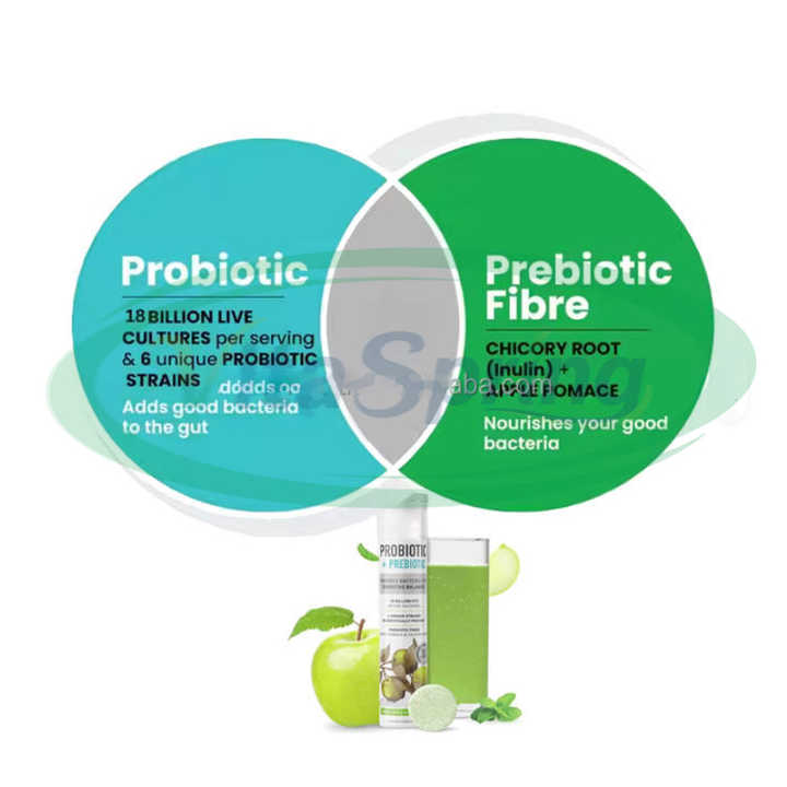 ASAP OEM Natural Gut Health Probiotic Effervescent Tablets Prebiotic ...