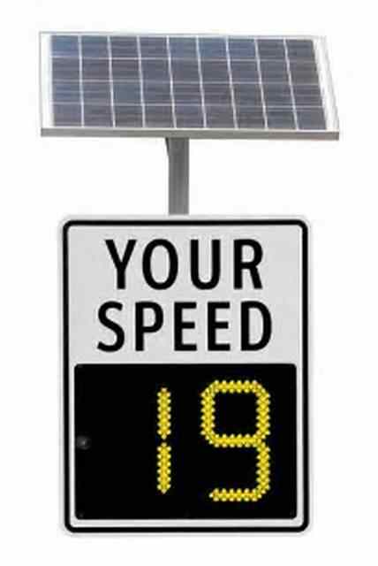 Aluminum Solar Powered Speed Limit Signs for Road Safety