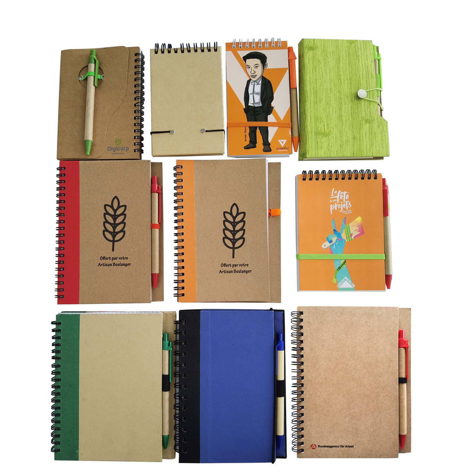Personal Spiral Eco Memo Sticky Notes - Customizable Gifts
