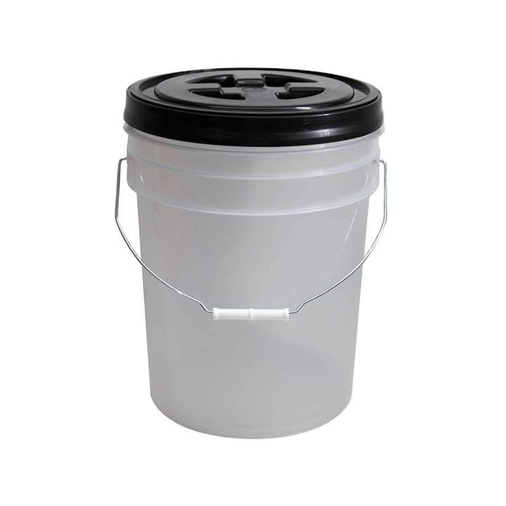 20L Plastic Pail Bucket With Net Cover or Gamma Lid Transparent Car ...