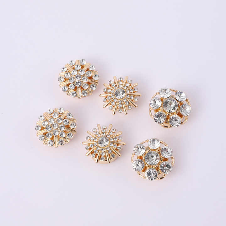 JFRB058-60 Crystal Button Covers - Elegant Jewelry Solutions