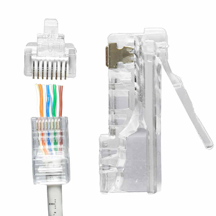 RJ45 Clamp Cable Connector Cat5e Cat6 Utp - Reliable Power