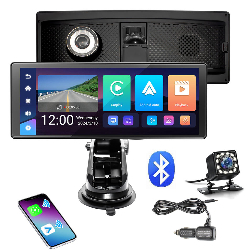 10.26" Portable Car Stereo with Bluetooth 5.2, Android Auto, Carplay ...