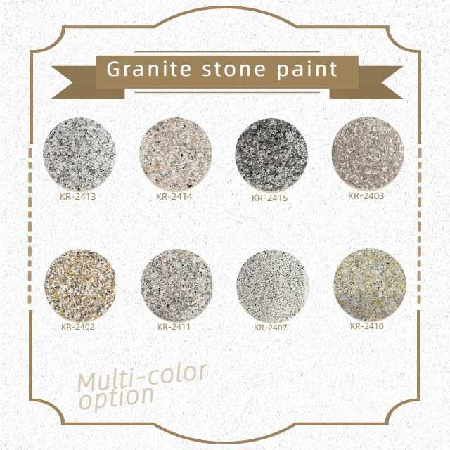 KANGRUI Liquid Granite Texture Stone Paint - Water-based