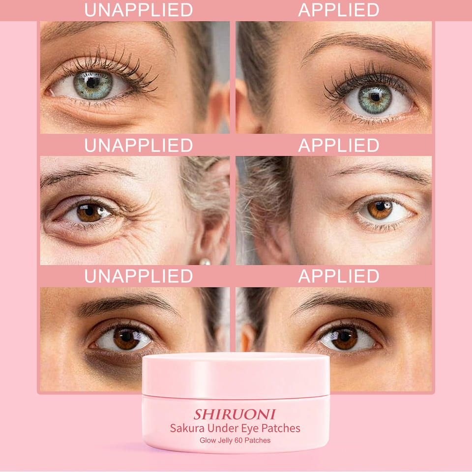 Custom Sakura Eye Gel Mask Calming and Brightening Reduce Fine Lines ...