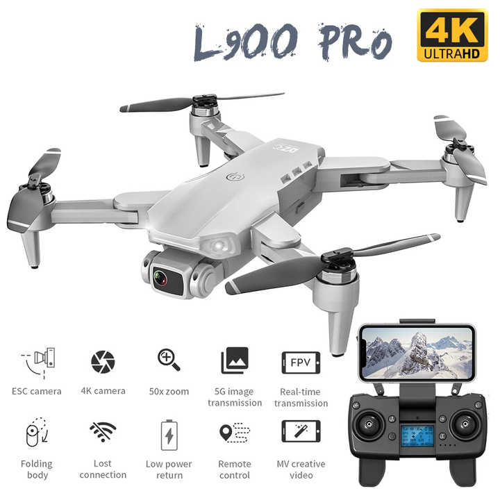L900 Pro 5G GPS Drone With Camera Wifi FPV 28min Flight Brushless Quadcopter Drones Professional Long Distance 1.2km Rc Drone