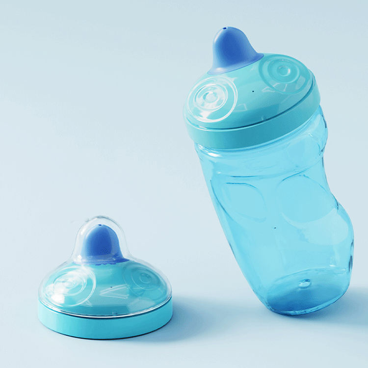 Soft Mouth Duckbill Kids Water Cups 300mL PP Infant Baby Feeding ...