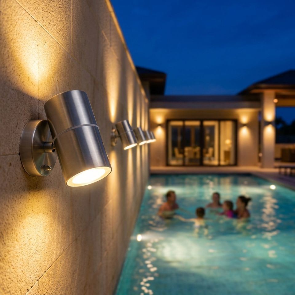 Modern Stainless Steel Outdoor LED Wall Sconce IP44-rated Up-Down ...