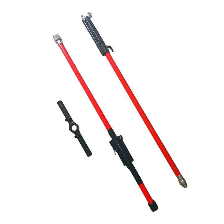 High Voltage Telescoping Gripall Shotgun Stick Fiberglass Hotstick 10kV ...