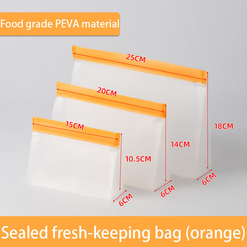 Custom Reusable Silicone Airtight Food Storage Bag Food Fresh ...