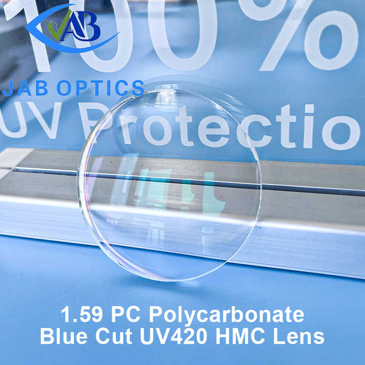 JAB Best Lenses for Rimless Glasses Blue Cut optical Lens 1.59 PC ...